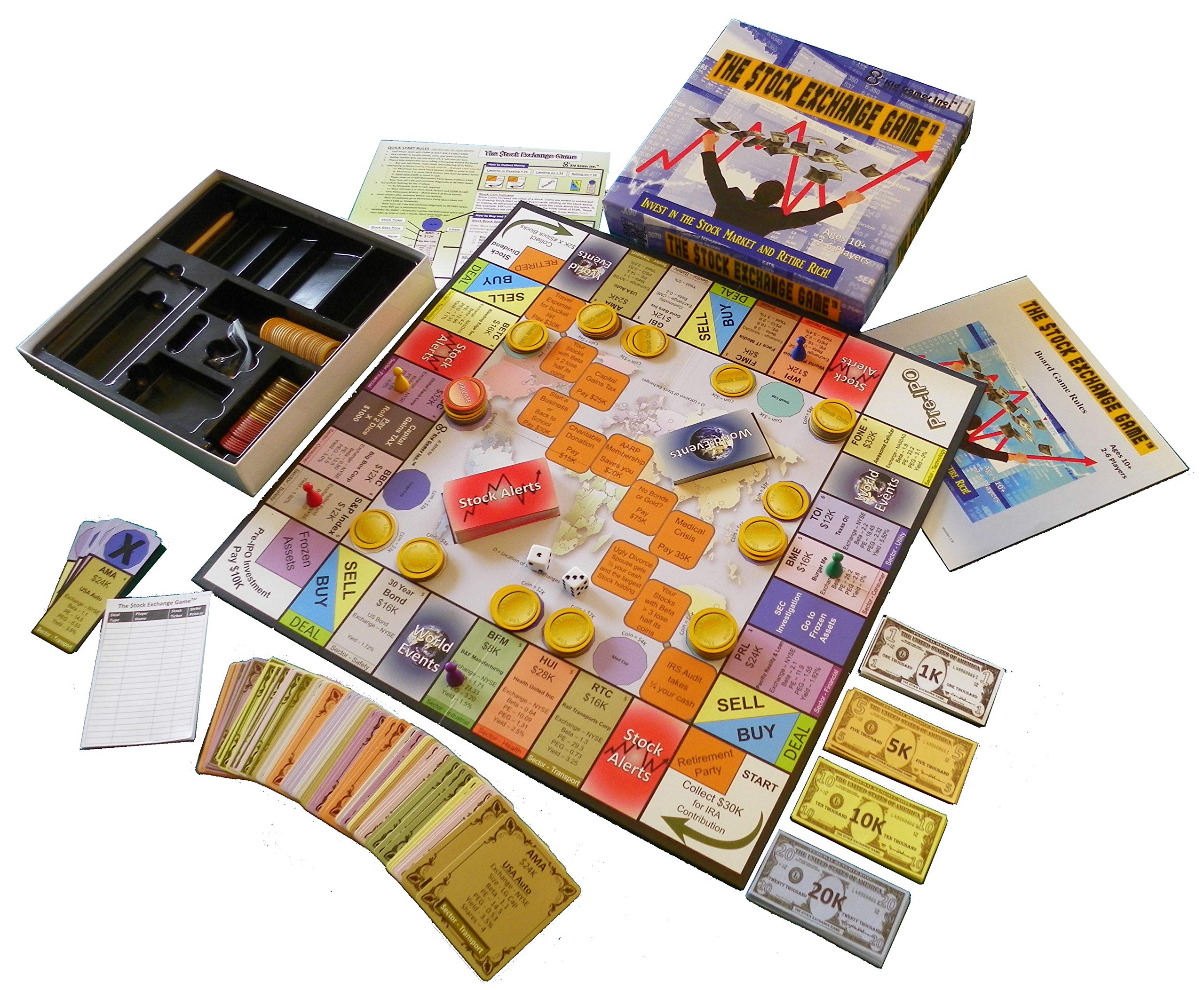 Stock Exchange Game - Family Friendly (10+) Board Game.