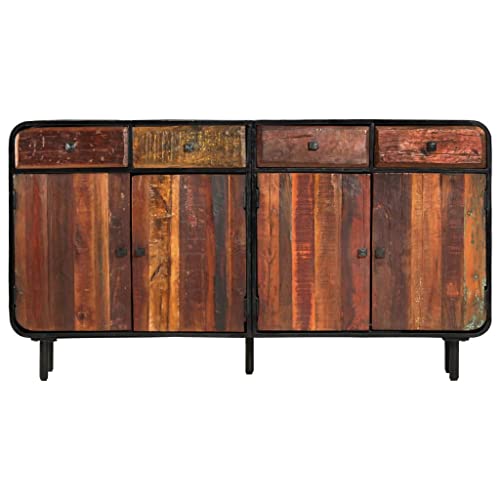 KTHLBRH Sideboard,Sideboard Buffet Storage Cabinet Buffet Console Table for for Kitchen Dining Living Room Entry Hallway Solid Reclaimed Wood 55.1"x13.7"x29.9"