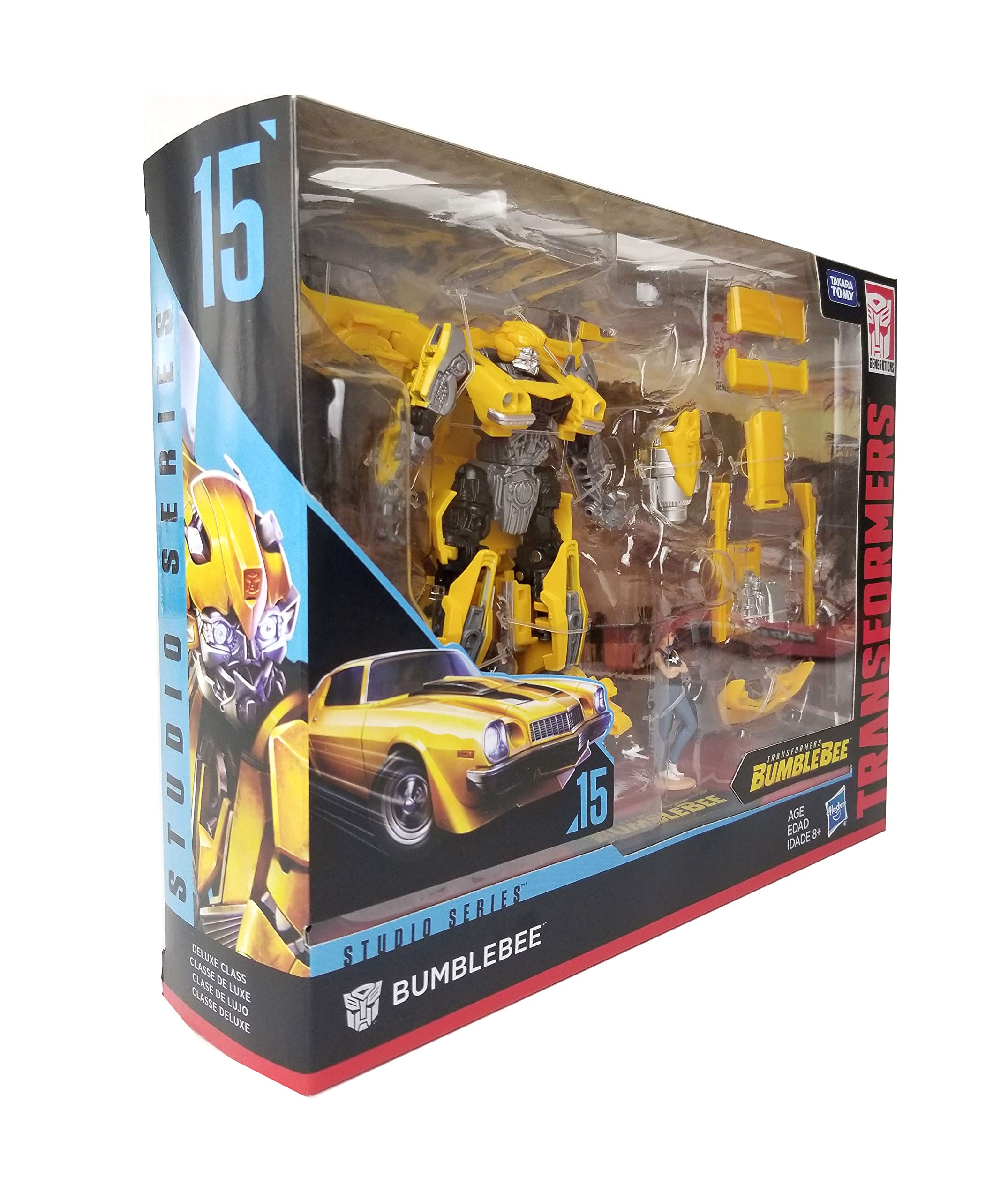 Transformers Studio Series Deluxe Class Rebekah's Garage Bumblebee with Charlie Exclusive Figure