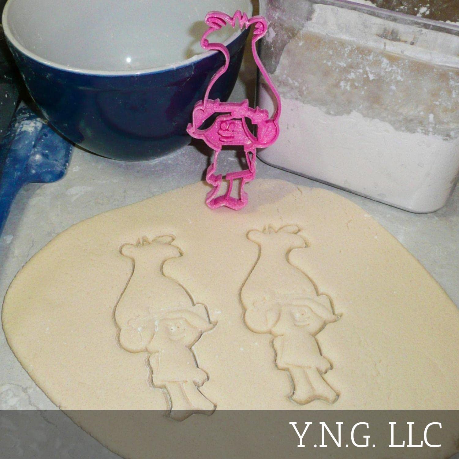 INSPIRED BY POPPY TROLLS MOVIE CHARACTER COOKIE CUTTER MADE IN USA PR2001
