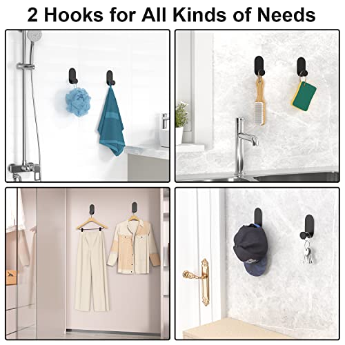 Matte Black Bathroom Accessories Set, 5 Pieces Bathroom Hardware Set, Stainless Steel Towel Racks for Bathroom, Bathroom Set Including 16" Towel Bar, Toilet Paper Holder, Towel Ring, Robe Towel Hooks