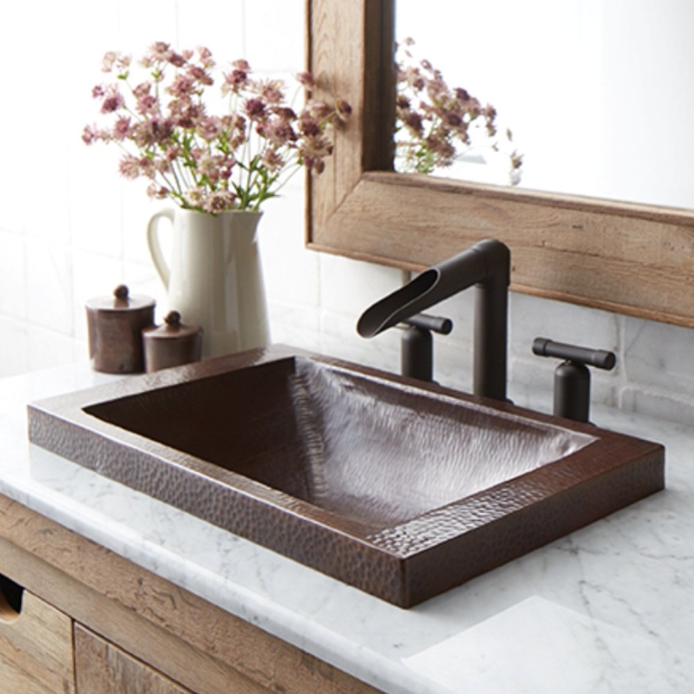 Native Trails CPS242 Hana Drop-in Bathroom Sink, Antique Copper