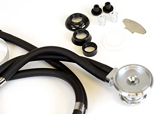 Primacare CSDS-9295-BK Sprague Rappaport Stethoscope, 30 in., Black (Pack of 25)