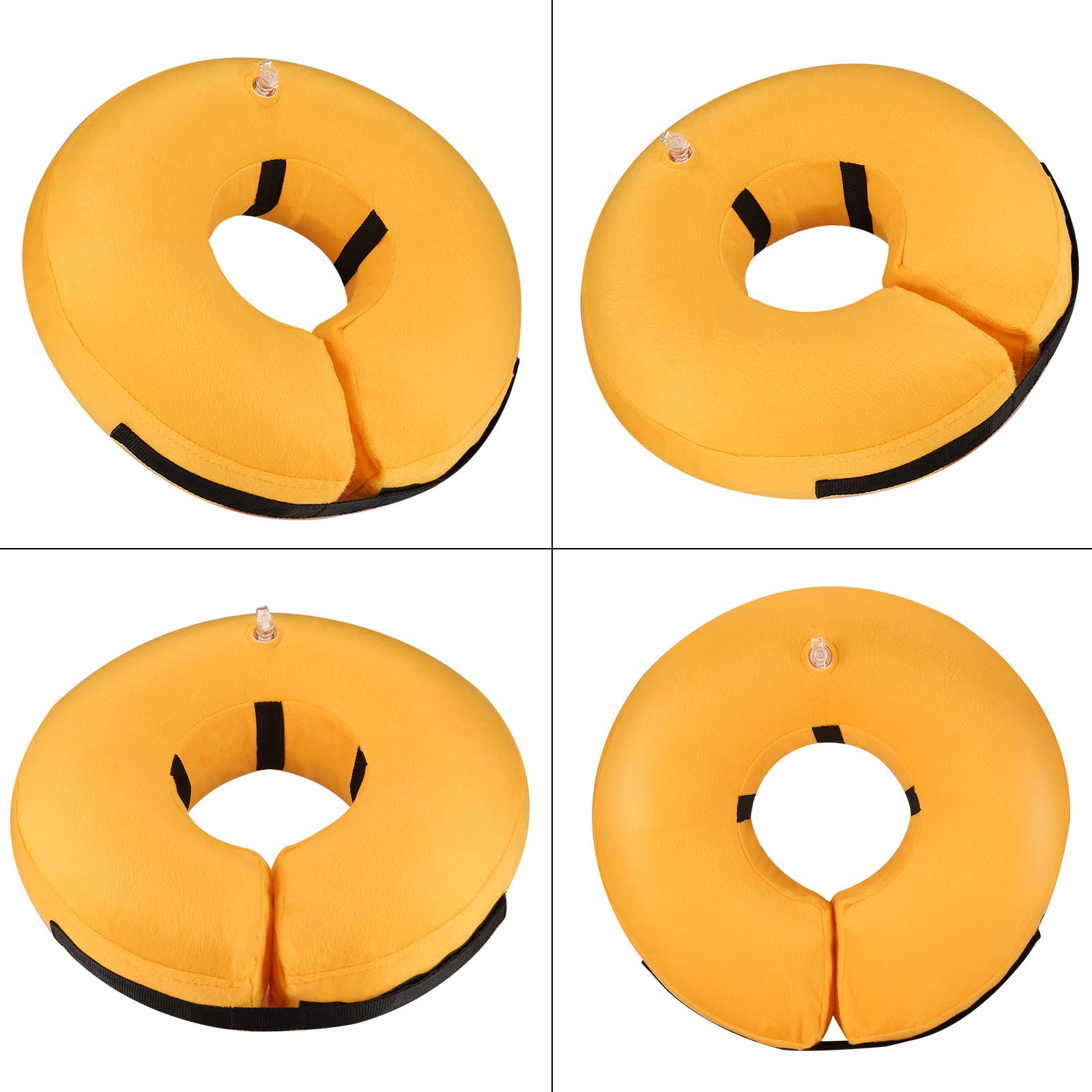 MUKSIRON Recovery Collar for Dogs,Soft Protective Inflatable Dog Cone Collar for After Surgery, Adjustable Elizabethan Collar for Small/Medium/Large Dog and Cats to Prevent from Scratching & Biting