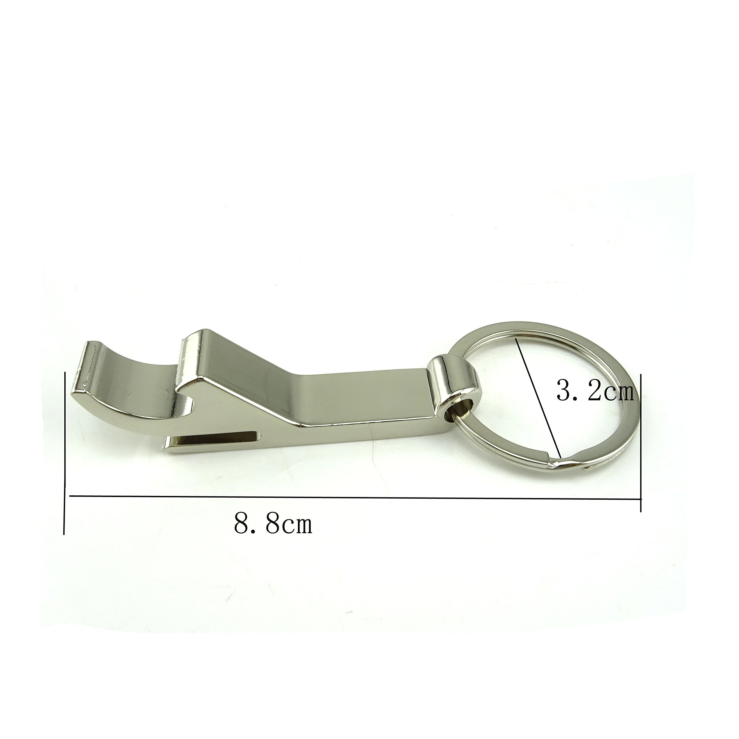 Honbay 2pcs Keychain Bottle Opener - bartender bottle opener - Zinc Alloy Bottle/Can Opener - Versatile & Durable - Premium Keyring Bottle Opener - Metal Pendant Animal Style Beer Keychain Opener
