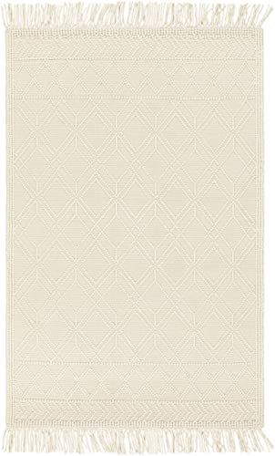 Mark&Day Area Rugs, 5x7 Staveley Bohemian/Global Beige Area Rug, Cream/White Carpet for Living Room, Bedroom or Kitchen (5' x 7'6")