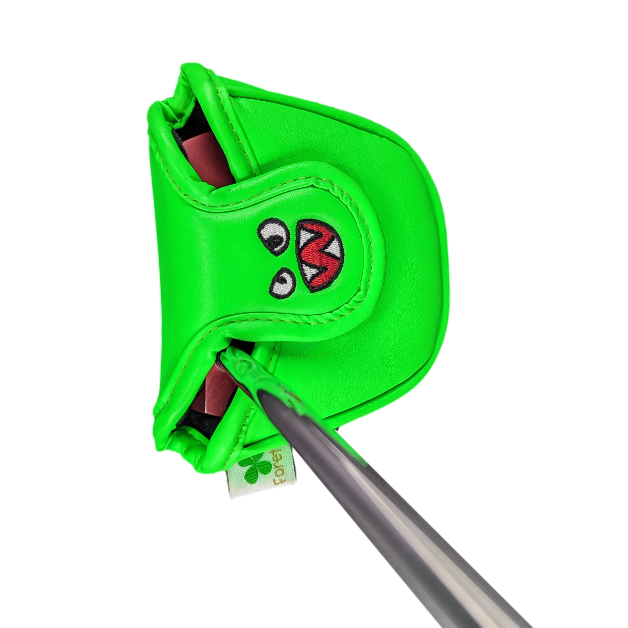 Foretra β Green Monster - Golf Putter Headcover Quality PU Leather Magnetic Closure for Mallet Style Putters Scotty Cameron Odyssey Taylormade Ping