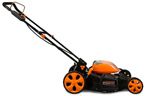 WEN 40441 40V Max Lithium Ion Cordless Lawnmower, 21-Inch Deck