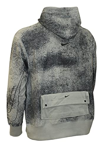 Nike Sportswear Men's Reversible Heavy Hoodie (as1, alpha, l, regular, regular, Standard, Smoke Grey, Large)