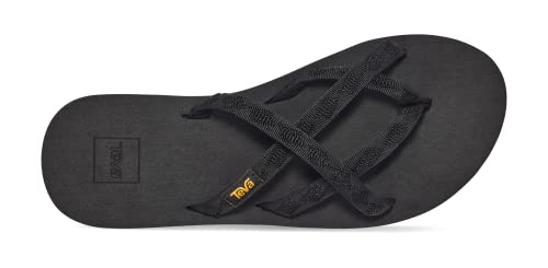 Teva Women's Olowahu Flip-Flop - 9 B(M) US - Mix Black on Black