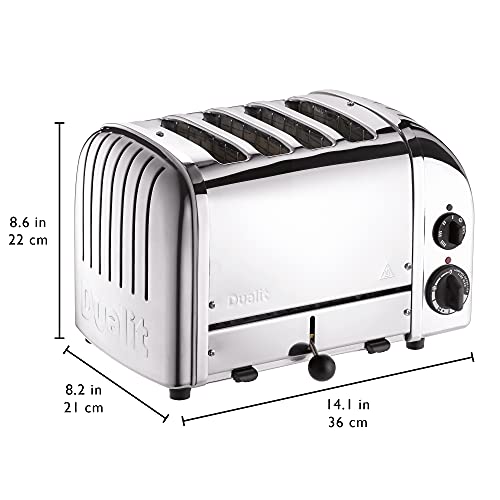 Dualit Classic NewGen Toaster, 4-Slice, Chrome