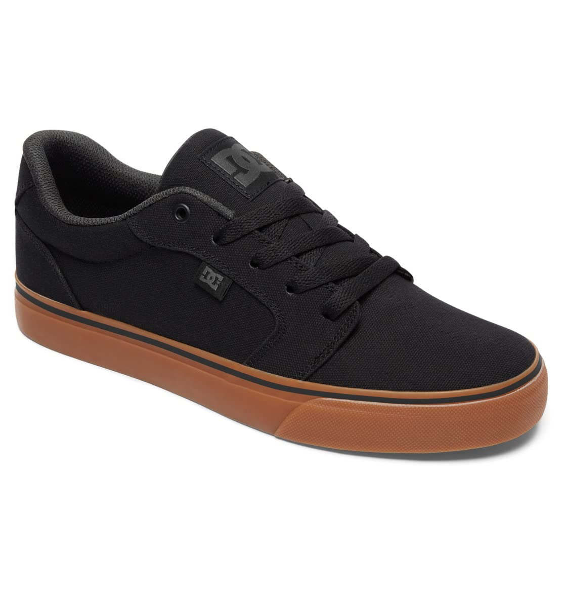 DC Men's Anvil Casual Skate Shoe, Black/Gum, 11 D M US