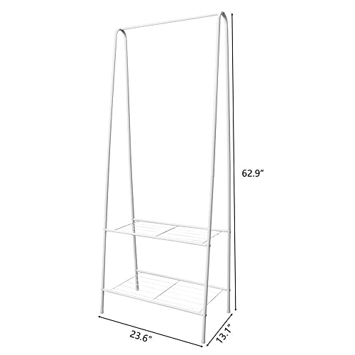 MAXCBD High Portable Metal Clothes Closet Organizers Hanger Steel Garment Rail Rack