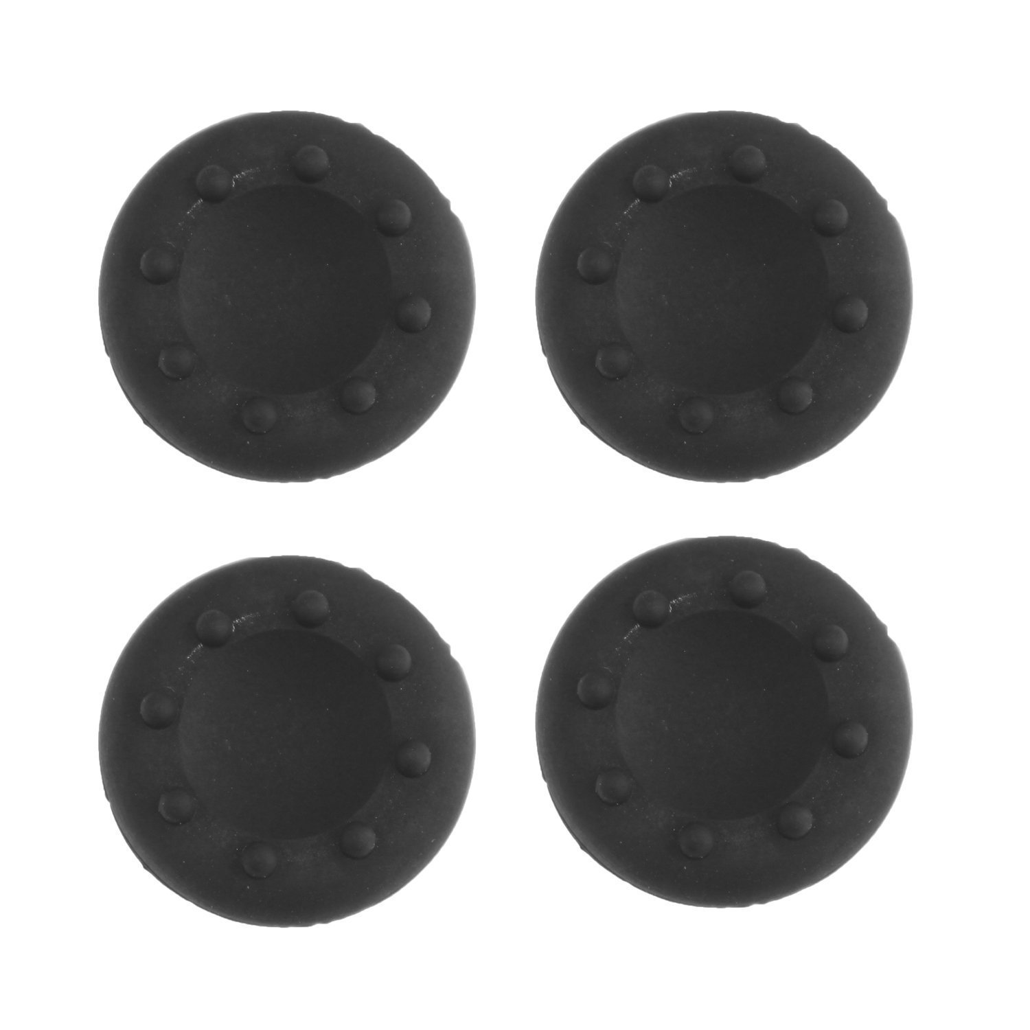 Qingsun 5 Pair/10 Pcs Replacement Silicone Analog Joystick Thumb Stick Grips Cap Cover for PS3 / PS4 / Xbox 360 / Xbox One/Wii Game Controllers (Black)