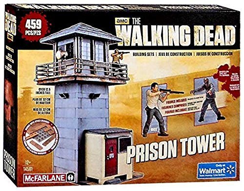 Walking Dead McFarlane Toys The Prison Tower Building Set β AMC TV Series - Fun to Assemble β A Centerpiece to Your Collection