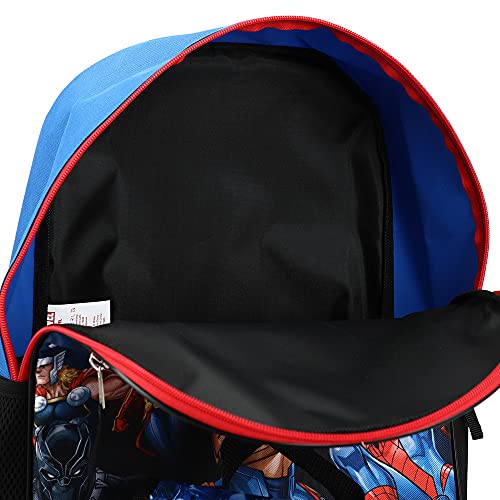 Marvel Multi-Character Backpack and Folding Lunch 6 piece Value Set for boys