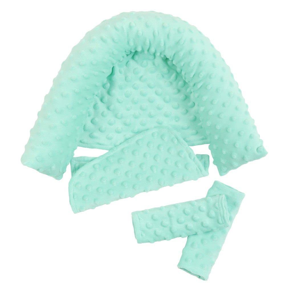 Infant Headrest Cushion Stroller Accessories Sleeping Head Support Carseat Neck Protection(White)