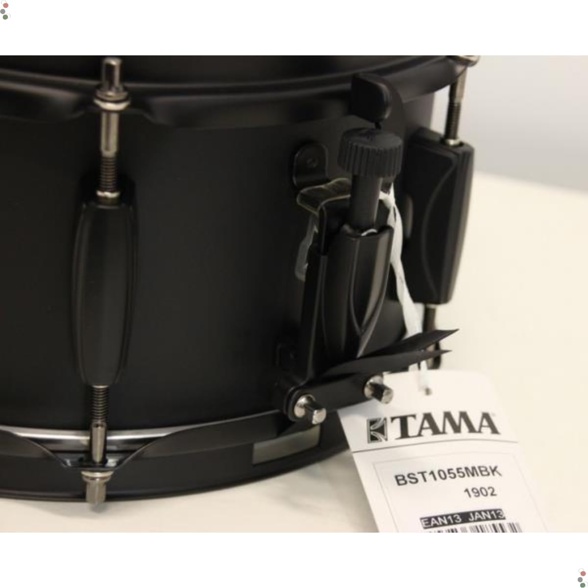 Tama Steel Snare Drum - 5.5 Inches X 10 Inches - Black Black
