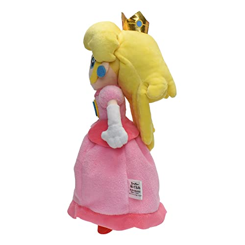 RGVV Super All Star Collection Princess Peach Plush Multicolor Pink Skirt Yellow Hair and Crown 10.6β