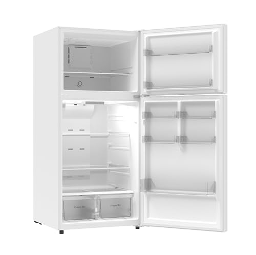 Kenmore 4661342 30" W Top Freezer Refrigerator with Adjustable Glass Shelving, Humidity Control Crispers, Quiet and Energy Efficient Inverter Compressor, White