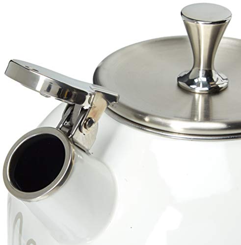 Kate Spade New York 886301 Charlotte Street Gray Metal Kettle, Grey, 2.5 qt (2.4 L)