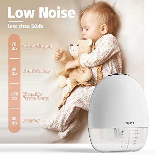 Wearable Breast Pump, Hands Free Breast Pump with 4 Modes & 9 Levels, LED Display, Leak-Proof, Low Noise Painless Electric Portable Breast Pump, Invisible in Bra Breast Pump 2 Pack(18/20/24mm Flange)