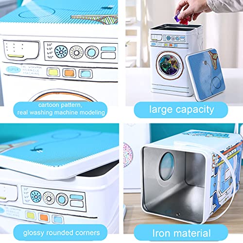 Oumefar Washing Powder Container, Laundry Detergent Container Large Capacity Multifunctional with Lid for Storage Kitchen