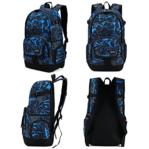 rickyh style School Backpack, Travel Bag for Men & Women, Lightweight College Back Pack with Laptop Compartmen…