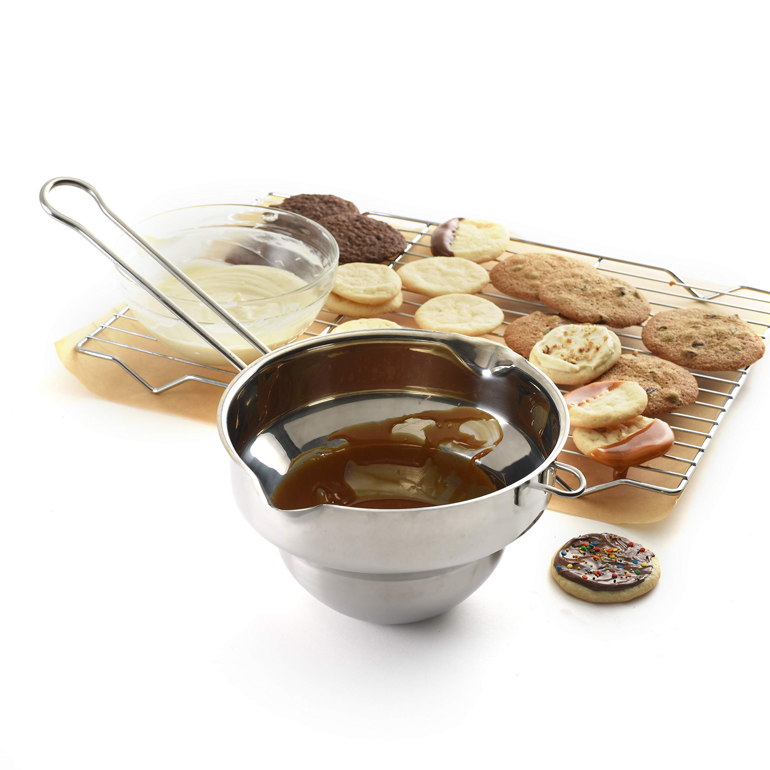 Norpro Universal Stainless Steel Double Boiler, 3-Quart, One Size, As Shown