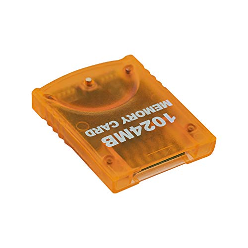Wigearss 1024MB(16344 Blocks) Memory Card for Gamecube and Wii Console Game Cube NGC GC (Orange)