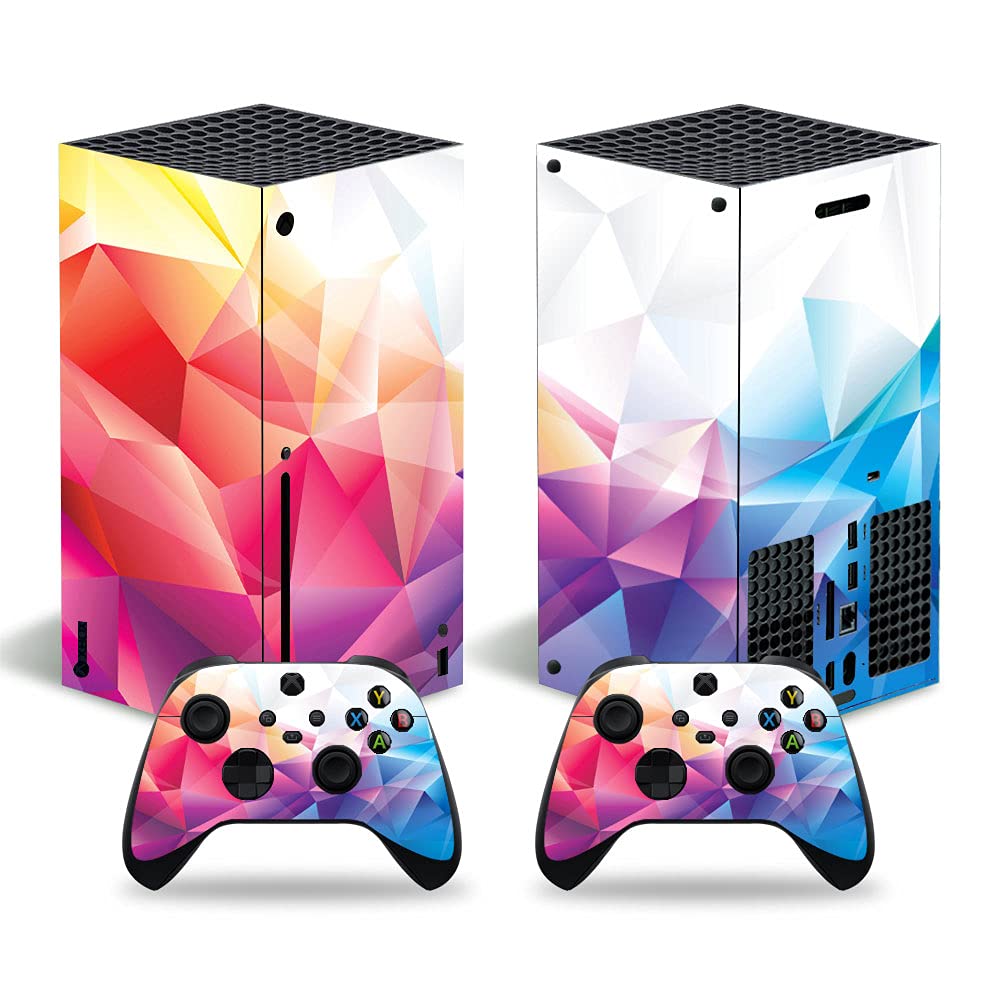 FOTTCZ Vinyl Skin for Xbox Series X Console and Controllers, Sticker Decal Protect Xbox Series X Devices - Broken Space
