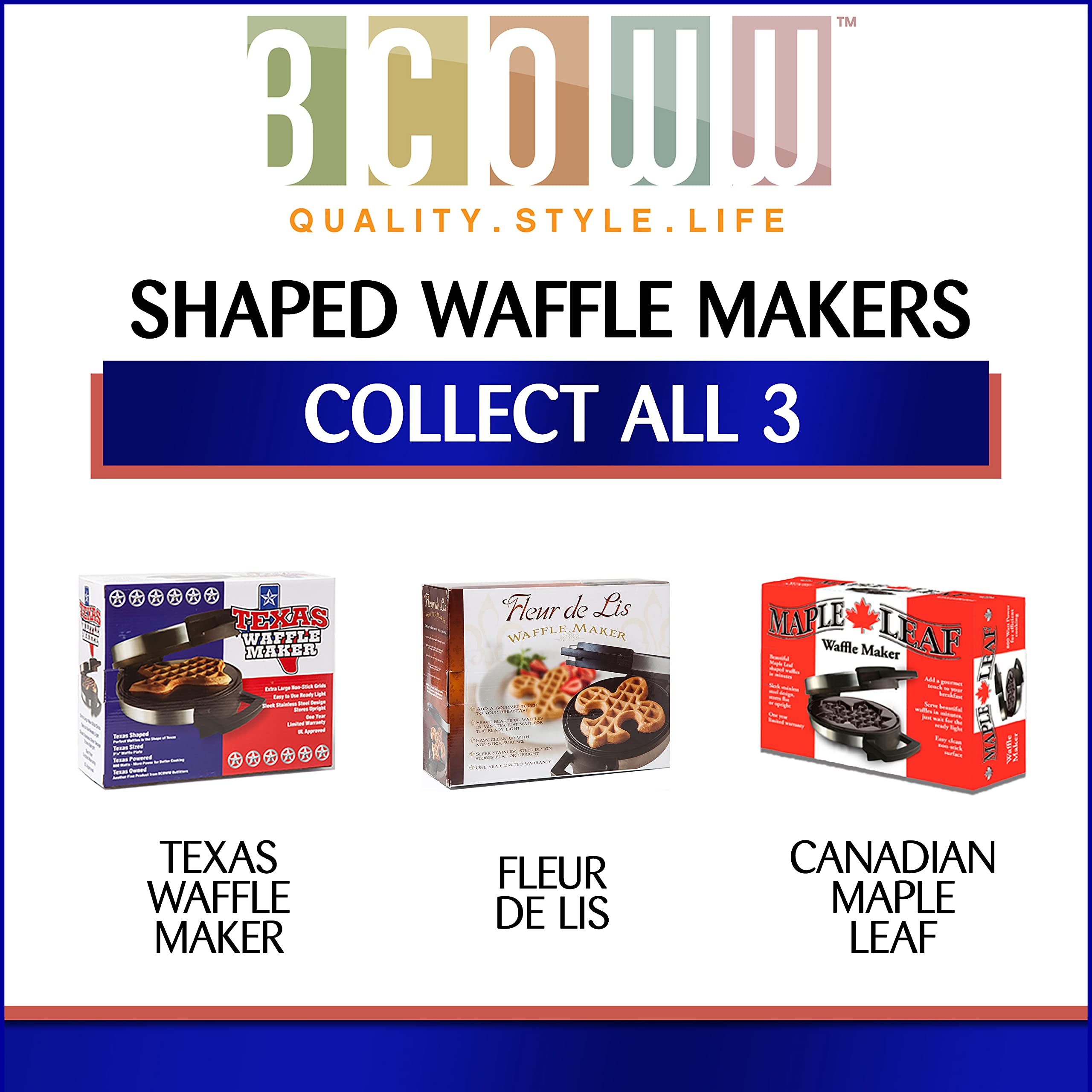 Fleur De Lis Belgian Waffle Maker | Non-stick Waffle Iron | Works Perfectly for Chaffles, Gluten Free or Paleo Pancake And Waffle Mix
