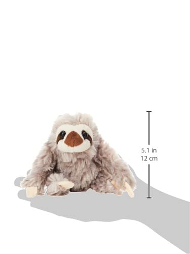 WILD REPUBLIC Pocketkins Sloth Stuffed Animal, Five Inches, Gift for Kids, Plush Toy, Fill is Spun Recycled Water Bottles, 5 inches, Model Number: 21193