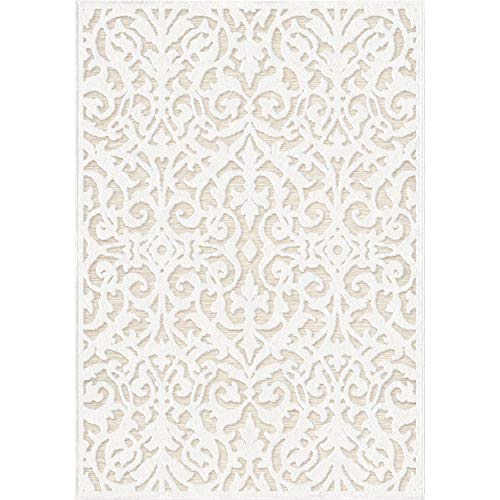 My Texas House by Orian Lady Bird Area Rug, 5'2" x 7'6", Natural Driftwood
