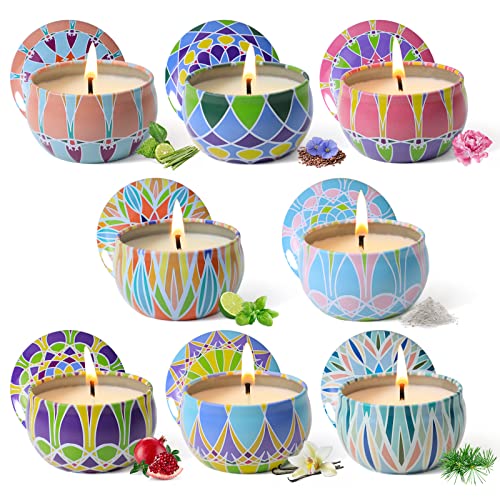 LA BELLEFÉE Scented Candles Gifts Set 8 Pack, Candles for Home Scented Soy Wax Candles Gifts for Women Wife, Aromatherapy Candle Set for Mothers Day, Birthday, Valentines Day Gifts Decoration