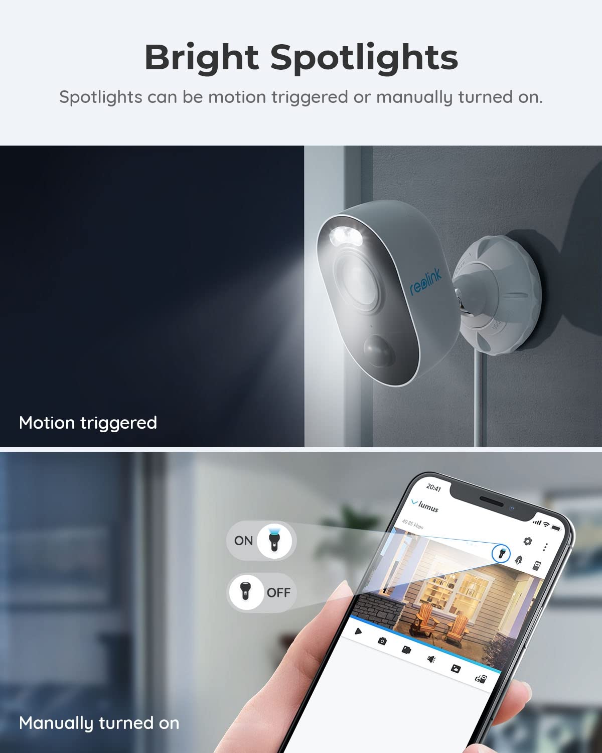 REOLINK Wireless Home Security Camera System, 4pcs 1080P Spotlight Camera and 8CH NVR with Hard Drive 2TB, 24/7 Continuous Recording, Color Night Vision, PIR Motion Detection, Remote Access