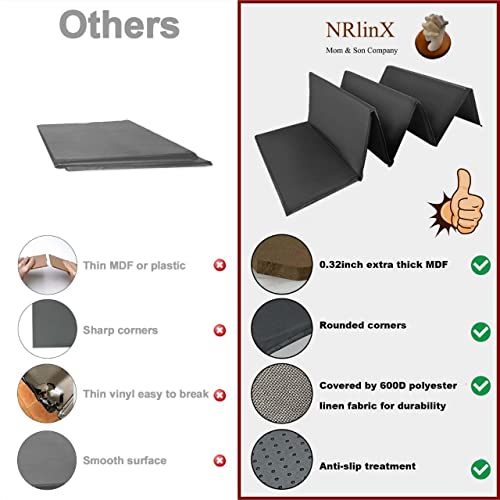 NRlinX™ Sofa Cushion Support Board Extra Long Dimension Prevent Sagging Sofa & Posture Support & Cushion Seat & Adjustable/Foldable Sofa Support Boards (67X20X0.3 in) Approved for Long Sofa