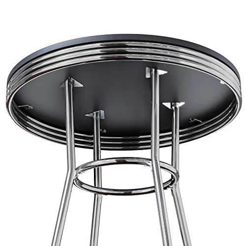 Winsome Wood Summit Dining, Black, Pub Table