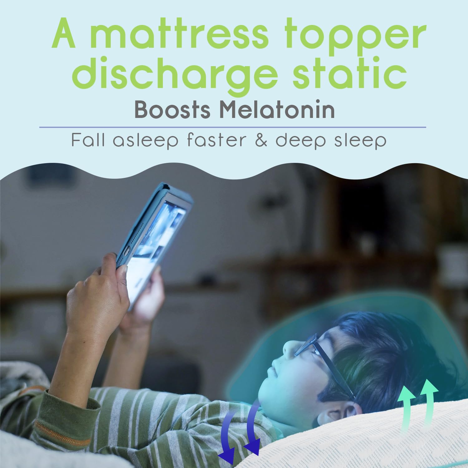 Memory Foam Mattress Topper with Cover 1.5 inch Twin Size - Ergonomic Bed pad Mattrress Support Back Pain Relief