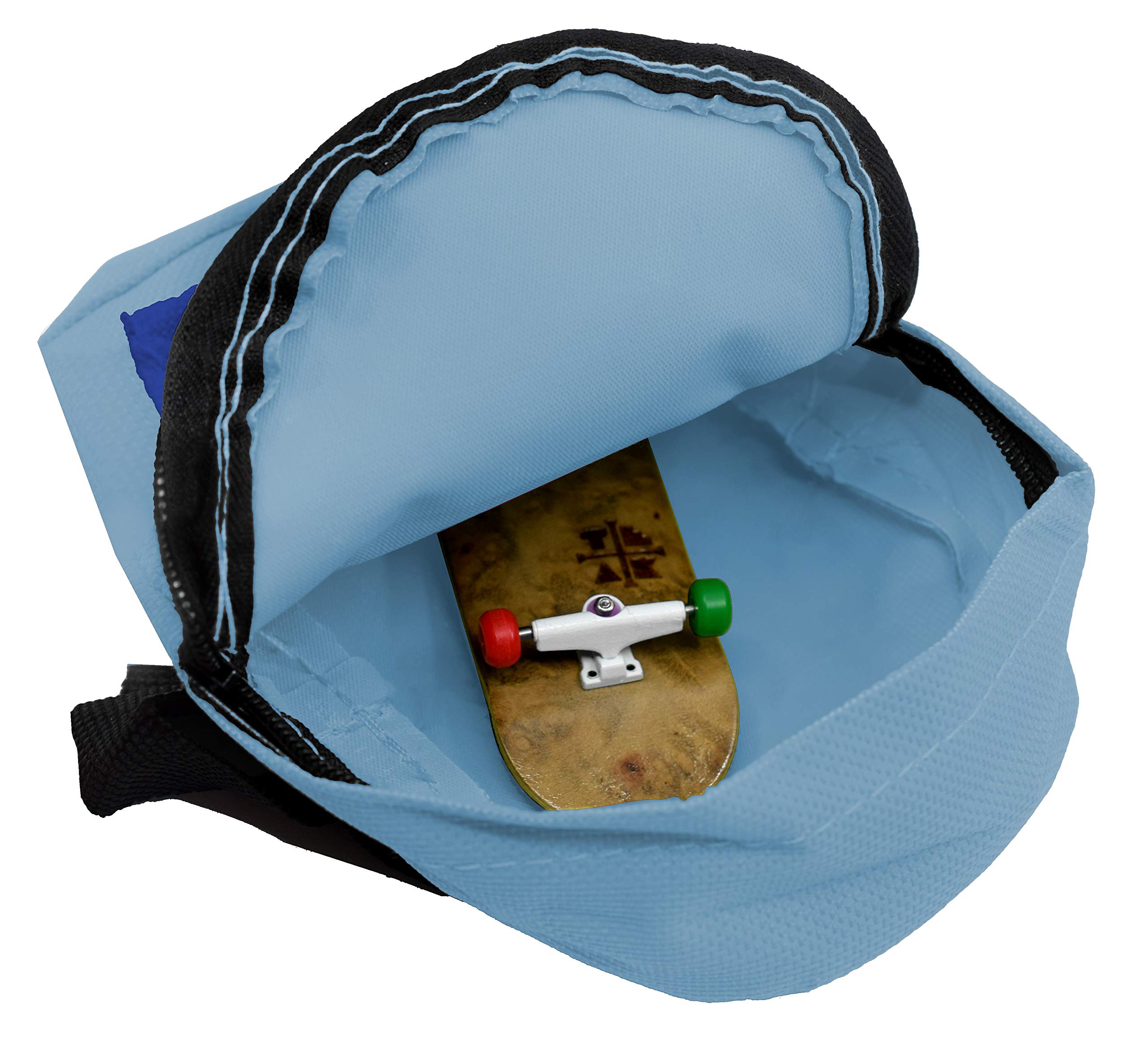 Teak Tuning Fingerboard Backpack Case, Blue - 5" x 3.75" - Miniature Canvas Bag for Tuning Travel & Storage