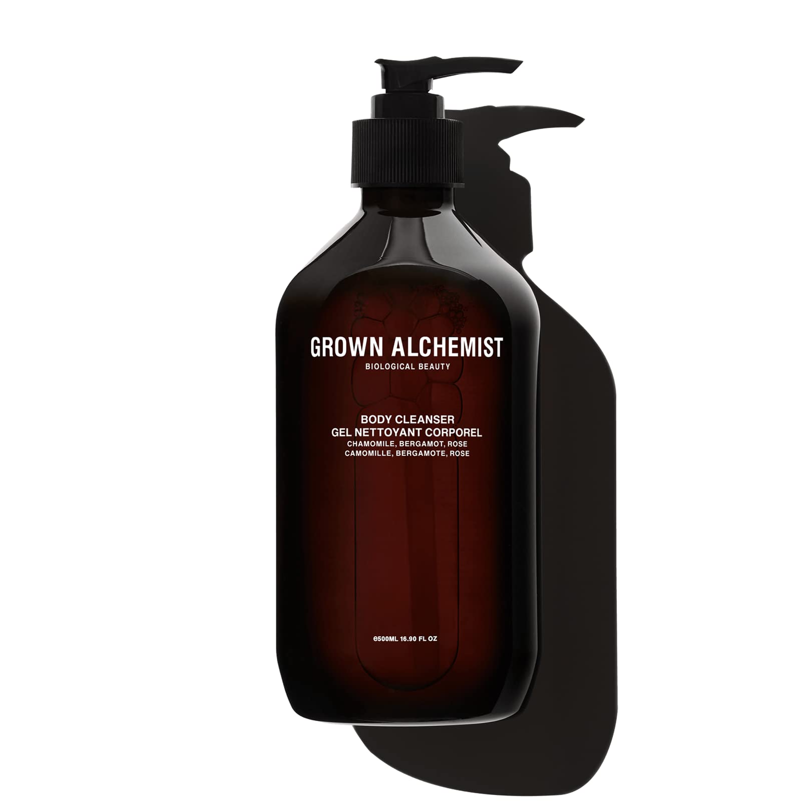 Grown Alchemist Refillable Body Cleanser Bundle Kit: Chamomile, Bergamot, Rose. Gentle Body Wash that Hydrates and Cleanses Skin