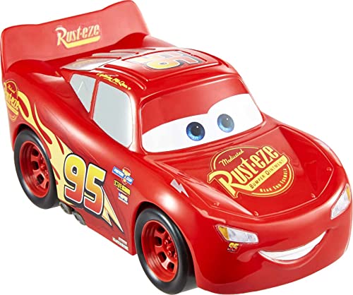 Mattel Pixar Track Talkers Toy Vehicles, Lightning Mcqueen Talking Car, Collectible Character Car, 5.5-Inch
