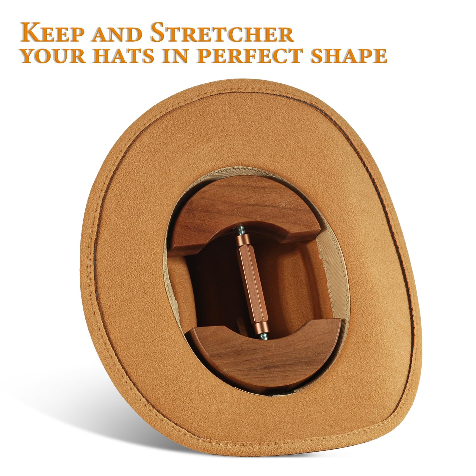 Frijpack Hat Stretcher One Size Heavy Duty Hat Shaper Hat Brim Bender for Fitted Hat for Men Baseball Caps Cowboy Fedora Red