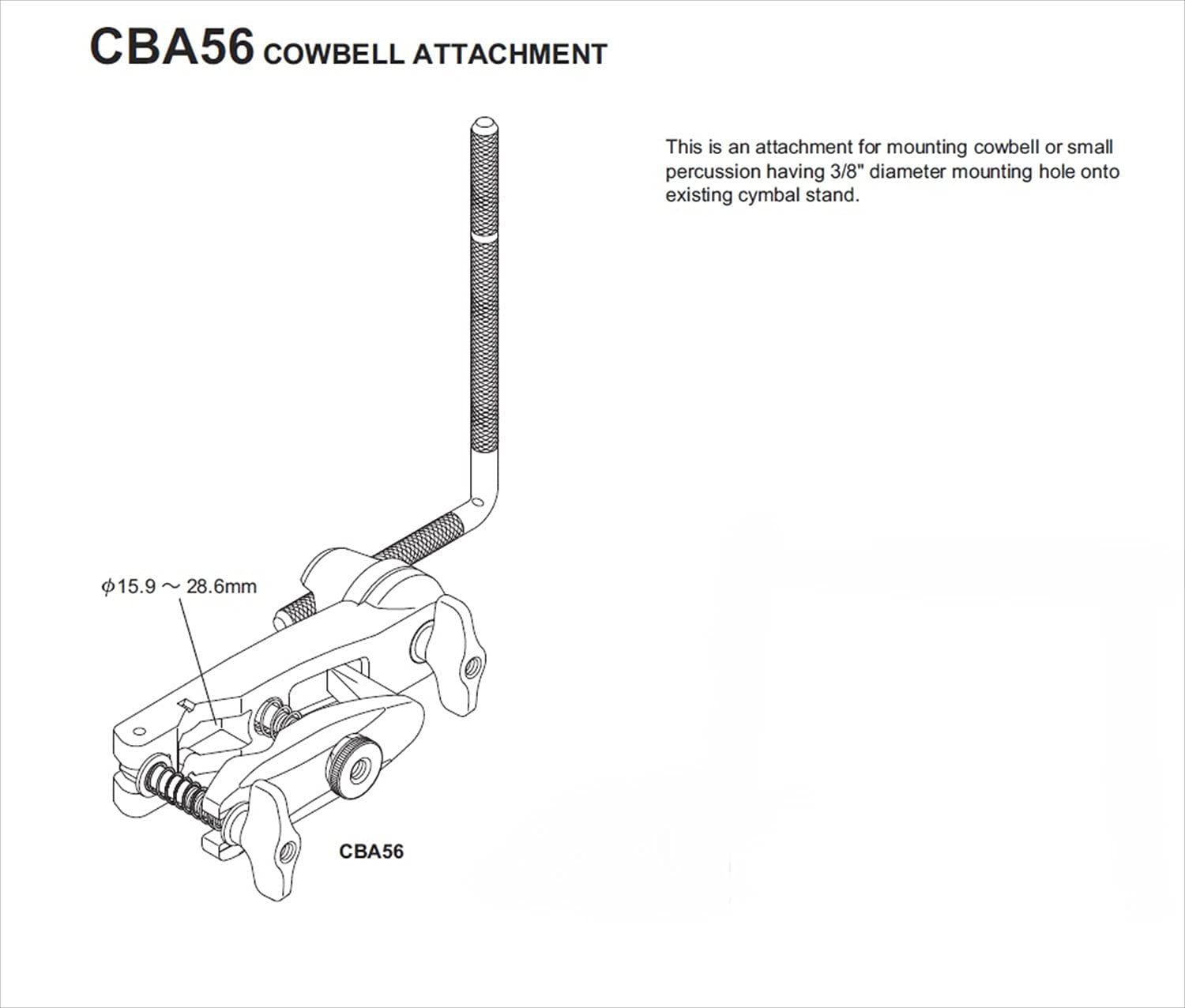 Tama Cowbell Holder - FastClamp Mount