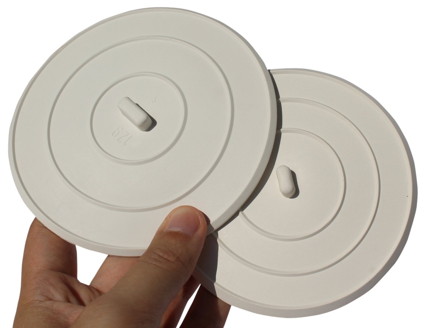 Sink Stopper (2 Pack) Rubber Bathtub Drain Stopper & Kitchen Sink Plug The Best Universal Sink Stopper and Travel Plug by Muzitao