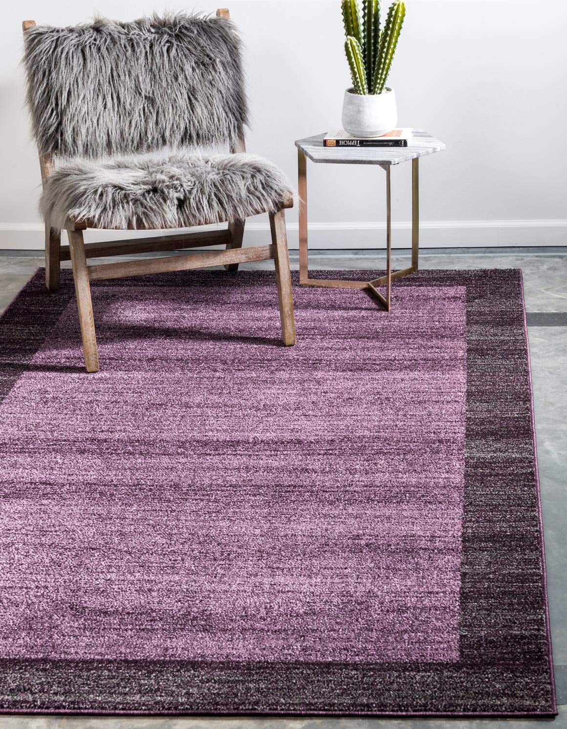 Unique Loom Del Mar Collection Area Rug - Abigail (2' 2" x 3' 1" Rectangle, Violet)