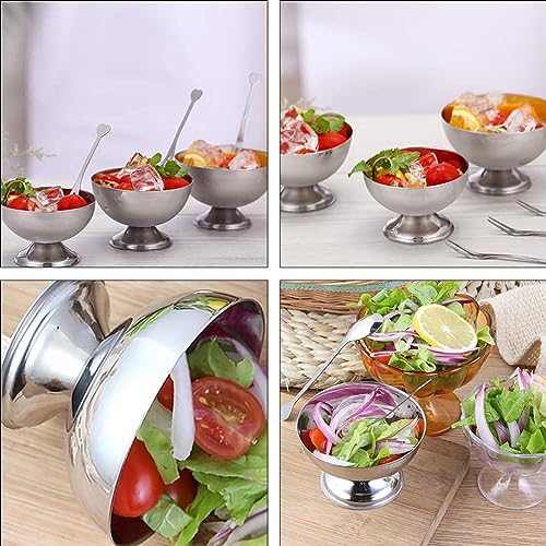 Mavis Laven Trifle Tasting Bowl Long Lasting Easy to Surface Scratch Resistant Stylish Stainless Steel (250ml)