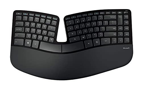 Microsoft Sculpt Ergonomic Wireless Desktop Keyboard and Wireless Mouse L5V-00001 (with Mouse)