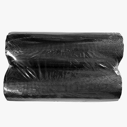 WISPAK Vacuum Sealer Bags food grade BPA free vac seal - 2 pack Rolls (11x50, Black/Clear)