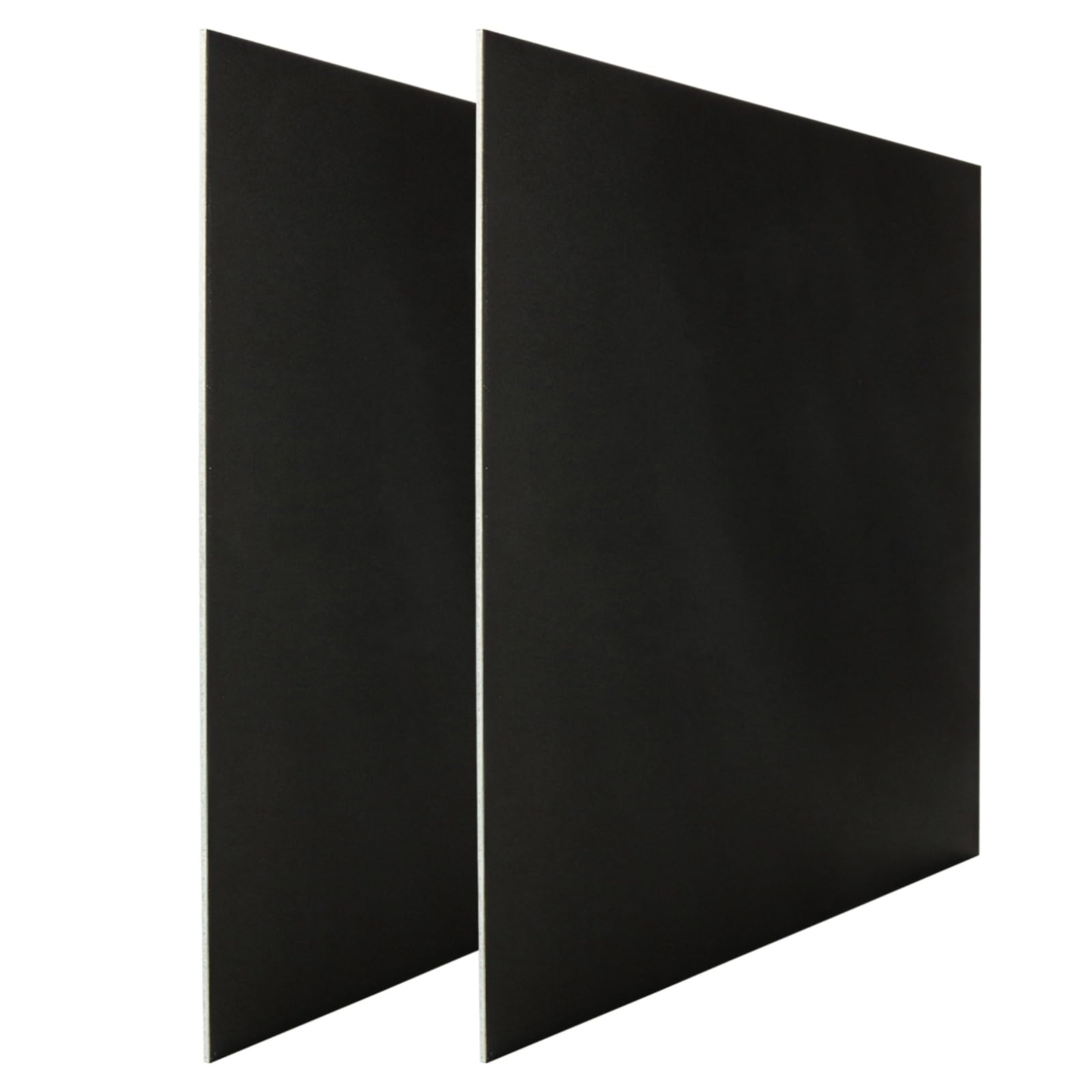 LOYORTY 2PCS 12 x 12 x 1/8(0.12â) Inch Anodized Aluminum Sheet, Black Aluminum Engraving Blanks, 3MM Thin Metal Plates for Laser Engraving, Crafting, DIY, House Decoration